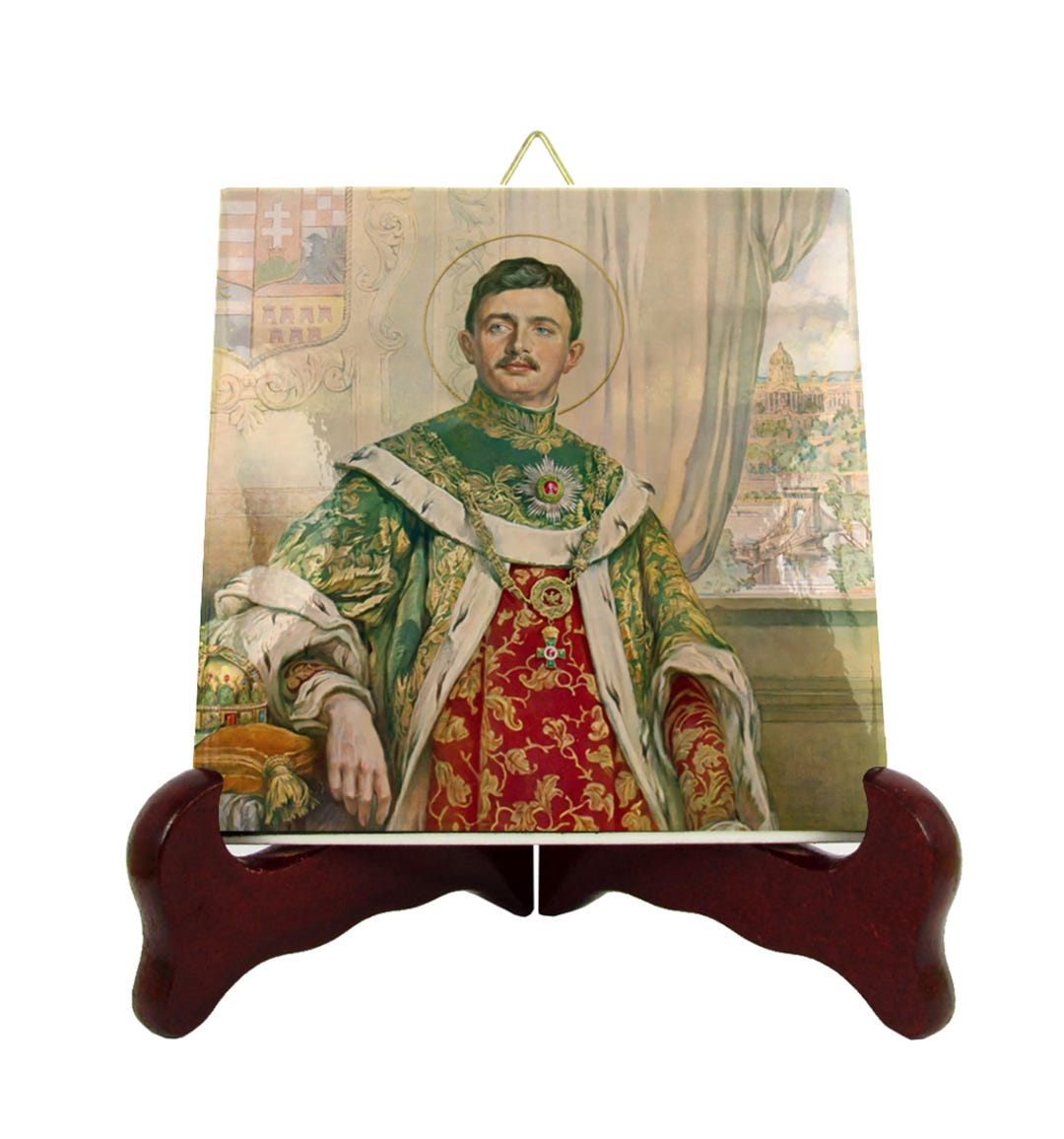 Blessed Karl I Ceramic Tile Icon - Catholic Saint Art - Etsy