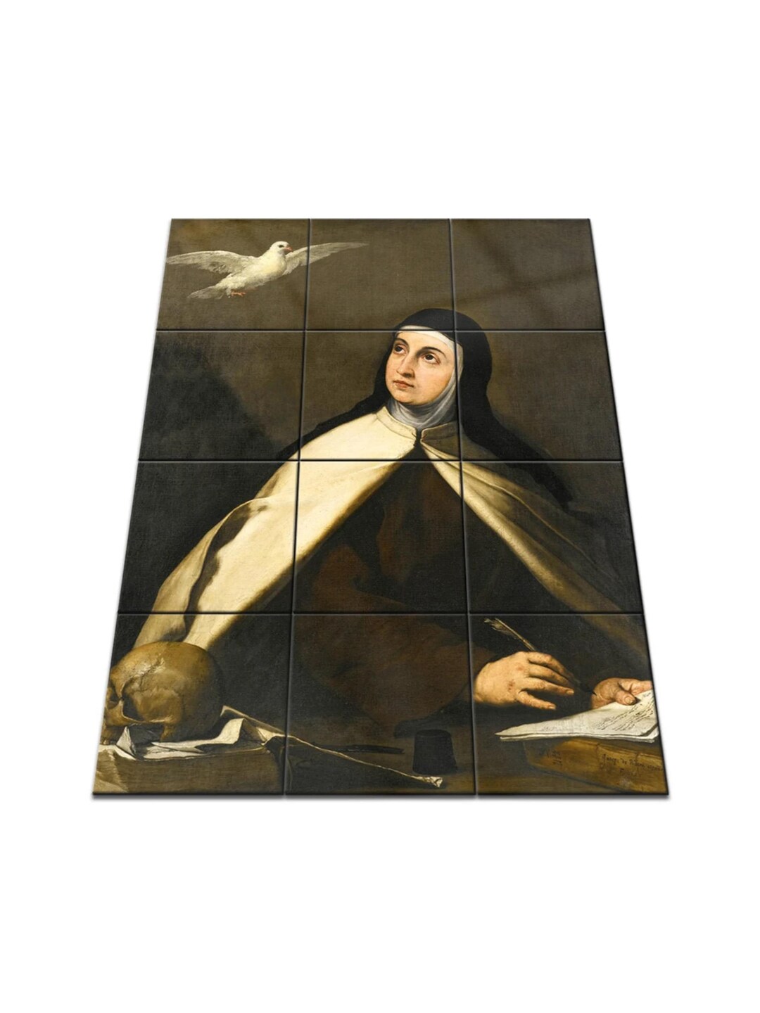 Saint Teresa of Avila Tile Mural: Catholic Saints Art, Handmade in ...