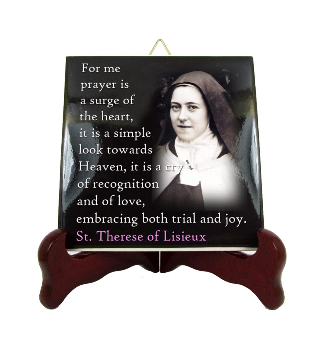 St. Therese of Lisieux Quote: Handmade Catholic Ceramic Tile - Etsy
