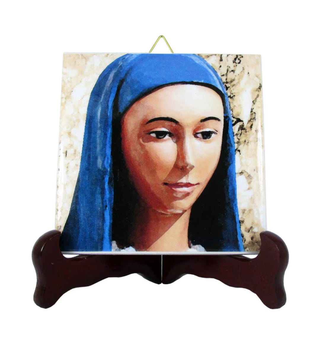 Our Lady of Kibeho, Blessed Virgin Mary Art - Italian Pottery ...