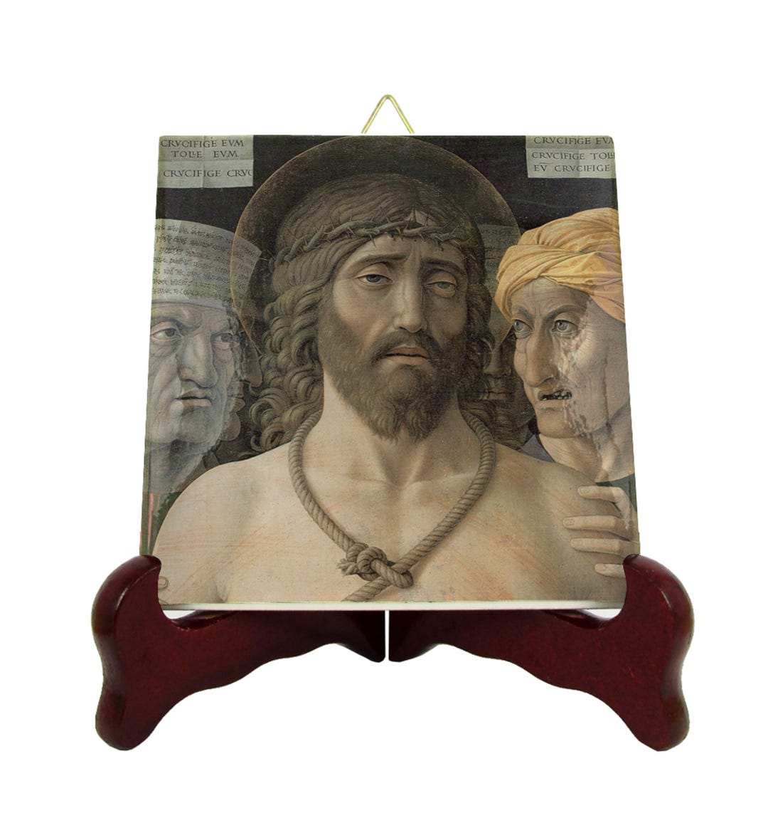 Handcrafted Jesus Christ Ceramic Icon: "ecce Homo" Catholic Art - Etsy