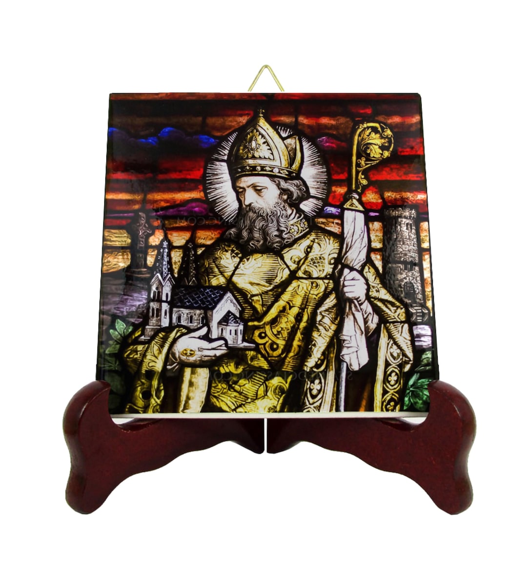 St Eligius Catholic Saint Tile: Collectible Religious Icon, Handmade in ...