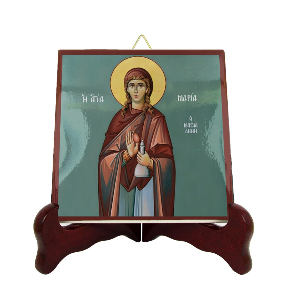 Saint Mary Magdalene Icon: Handmade Catholic Art Tile - Etsy