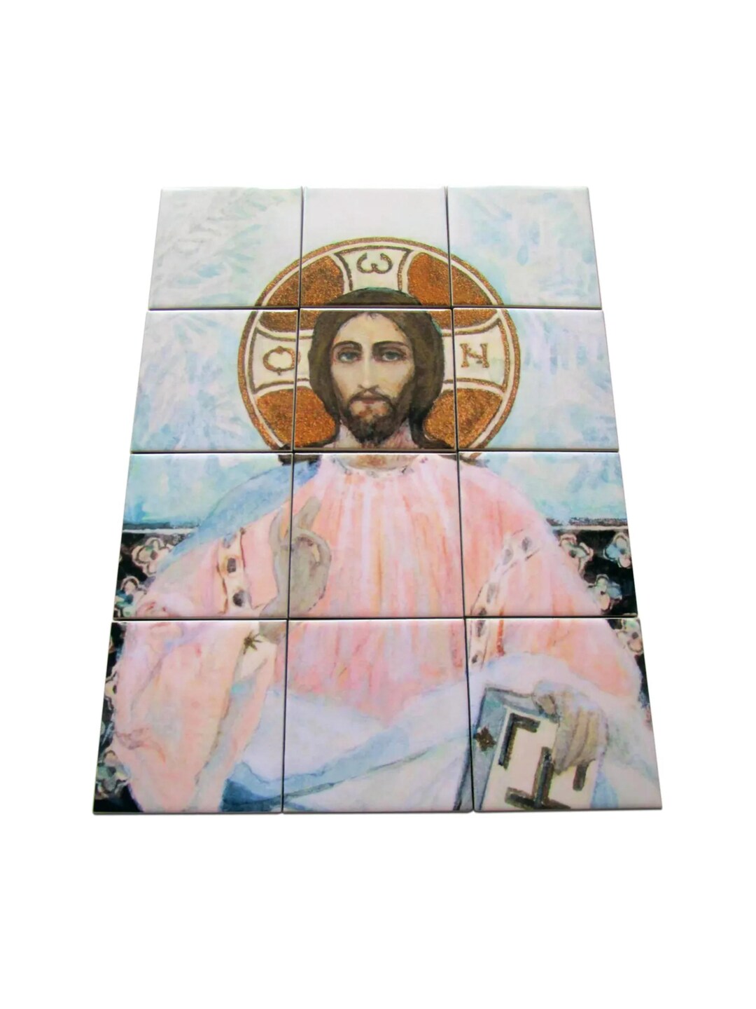 Handmade Jesus Christ Tile Mosaic: Christian Wall Art by Nesterov - Etsy
