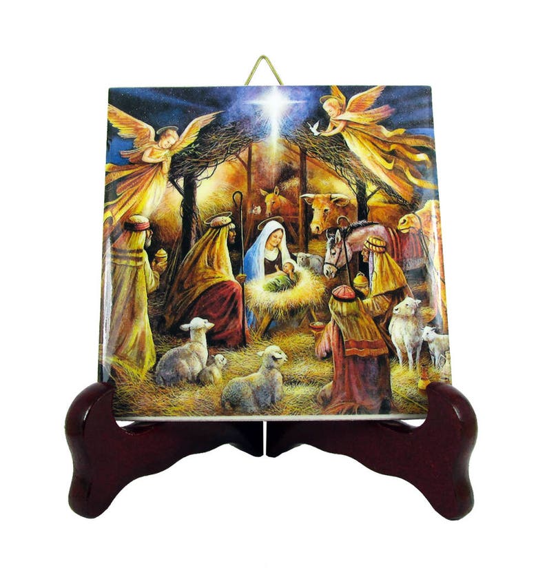 Religious Gifts - Nativity of Jesus, Holy Family, Collectible Ceramic ...
