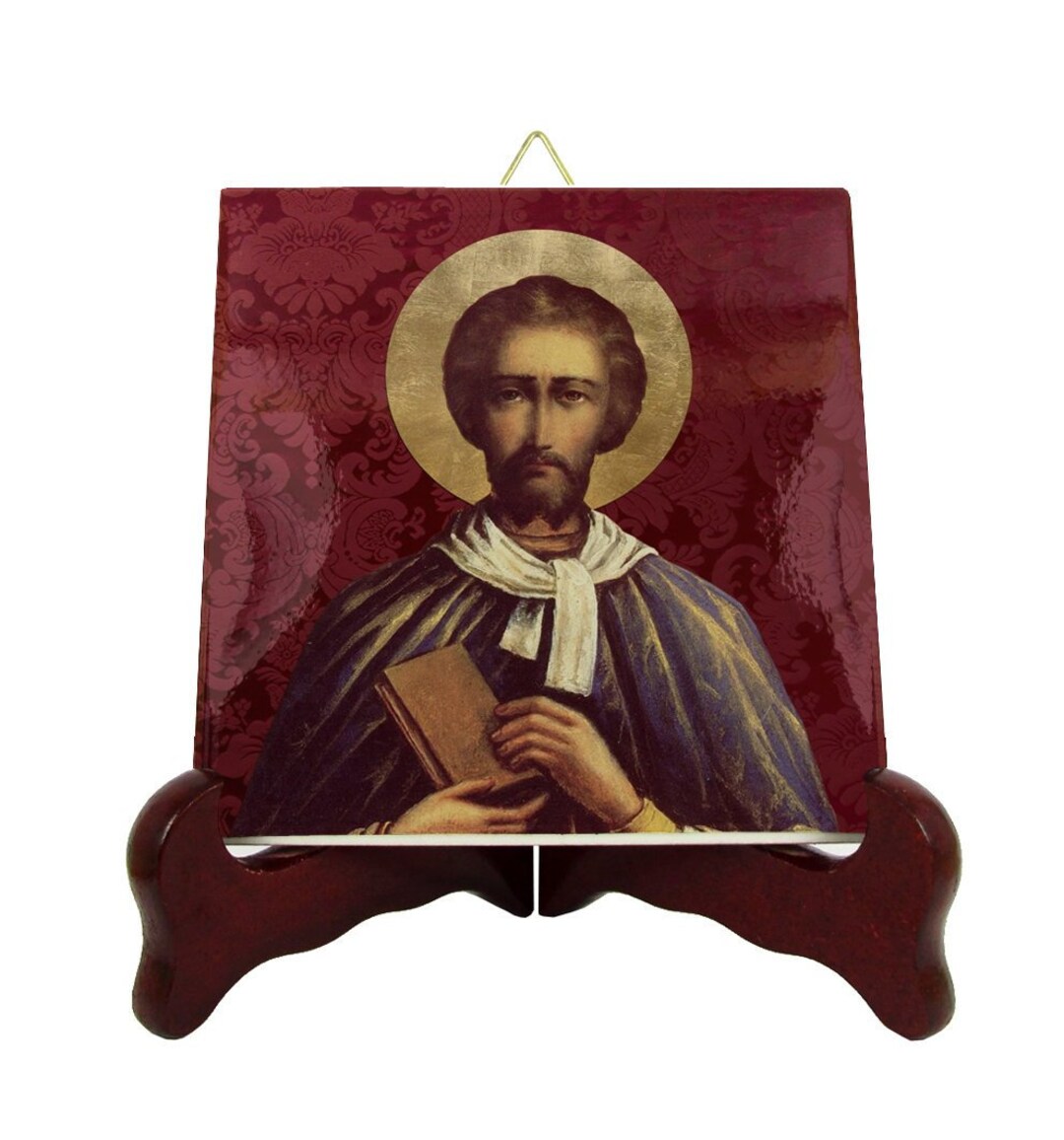 Saint Justin Martyr Icon: Handmade Catholic Tile Art - Etsy