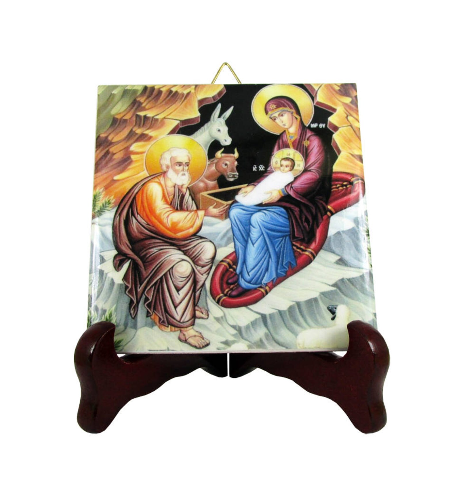 Religious Icon on Ceramic Tile the Nativity of Jesus - Etsy