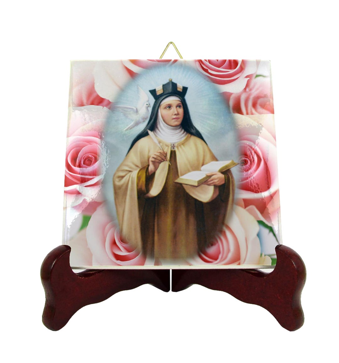 Saint Teresa of Avila Tile: Handmade Catholic Icon, Italy - Etsy