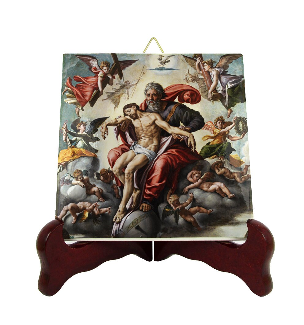 Christian Gifts the Holy Trinity Christian Icon on Ceramic | Etsy