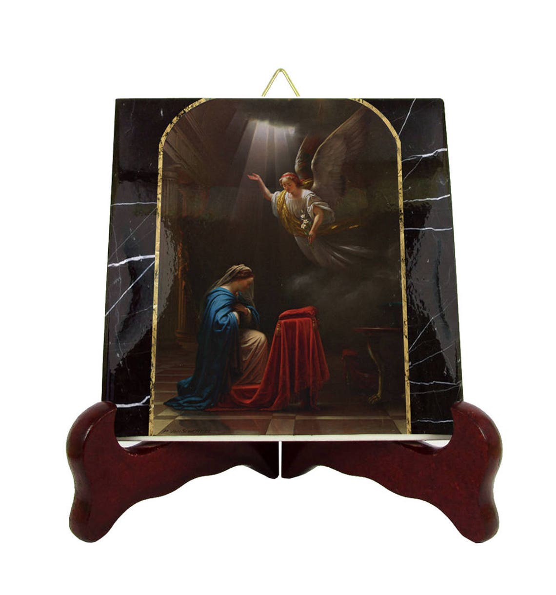 The Annunciation Catholic Plaque Catholic Icon on Ceramic - Etsy