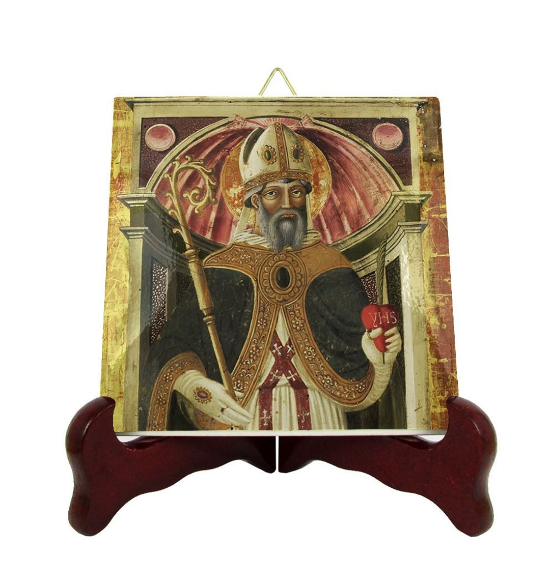 Catholic Saints Serie Saint Ignatius of Antioch Icon on Tile St ...
