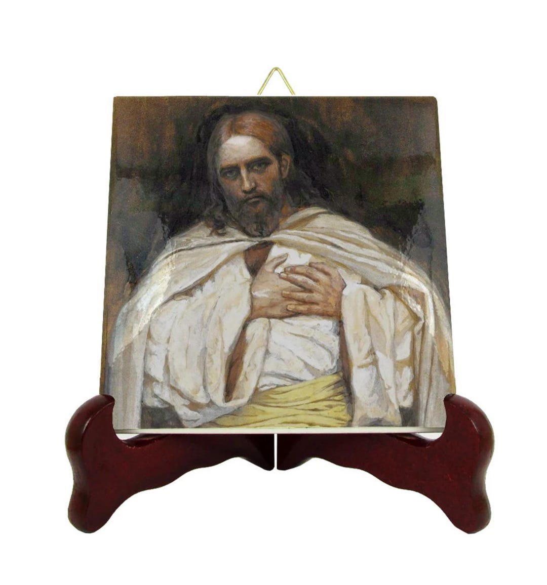 Jesus Christ Icon Tile: James Tissot Art, Handmade Catholic Gift - Etsy