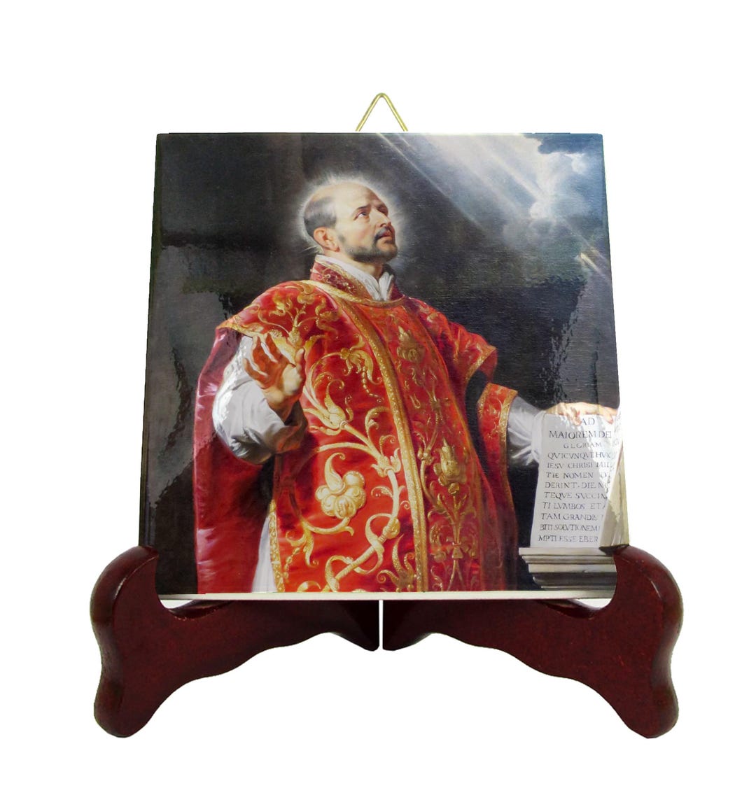 Saint Ignatius of Loyola Icon: Catholic Saint Art on Ceramic Tile - Etsy