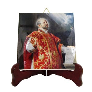 Saint Ignatius of Loyola Icon: Catholic Saint Art on Ceramic Tile - Etsy