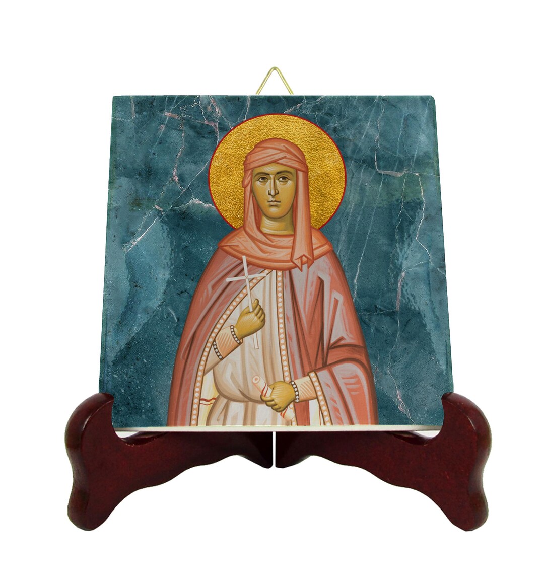Saint Photini of Samaria Icon: Handmade Christian Tile Art - Etsy