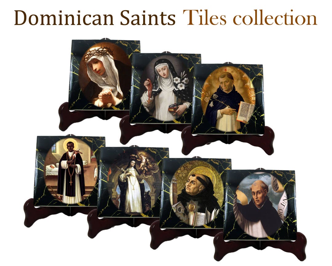 Dominican Saints Tiles Collection: Handmade Catholic Religious Gifts - Etsy
