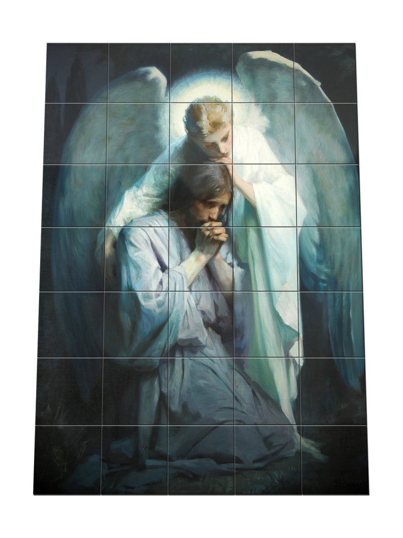 The Agony of Jesus Religious Tile Mural Catholic Wall Art - Etsy