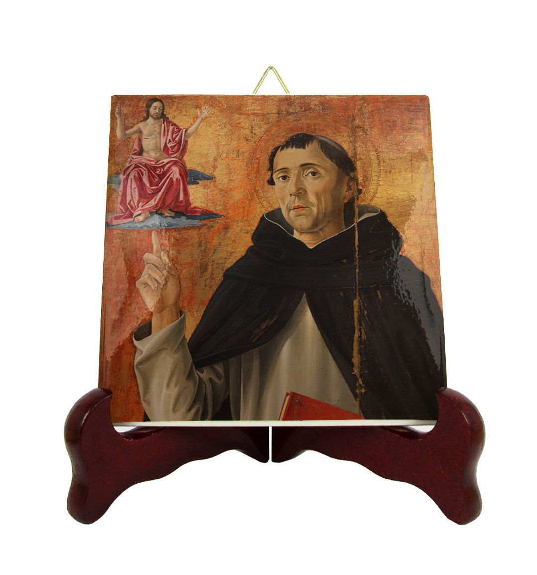 Saint Vincent Ferrer Icon: Catholic Saints Art on Ceramic Tile - Etsy