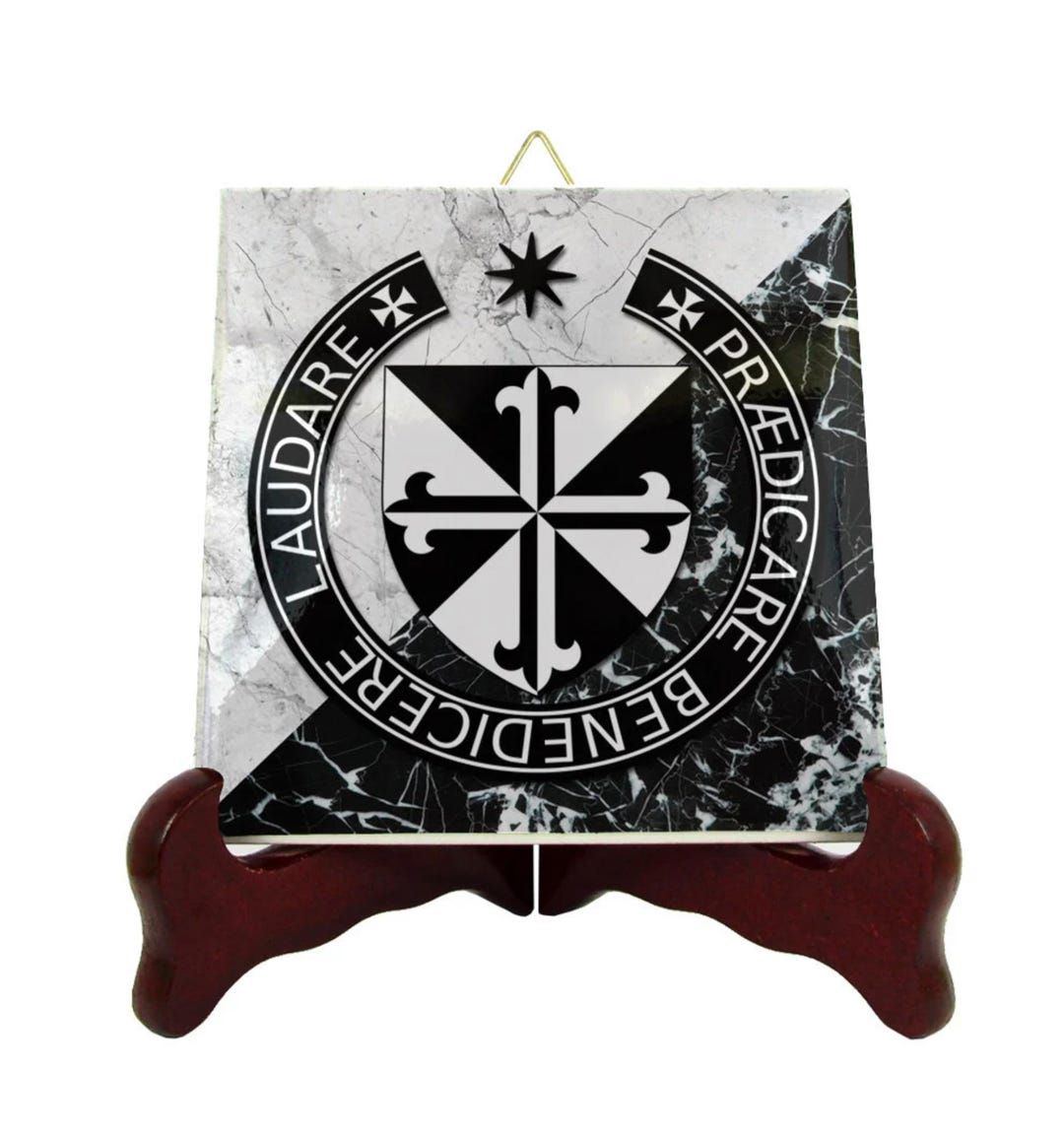 Dominican Order Coat of Arms Ceramic Tile - Religious Catholic Gift - Etsy