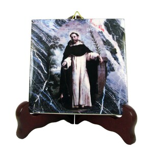 Saint Dominic Icon on Tile Santo Domingo De Guzmán St Dominic Gift ...