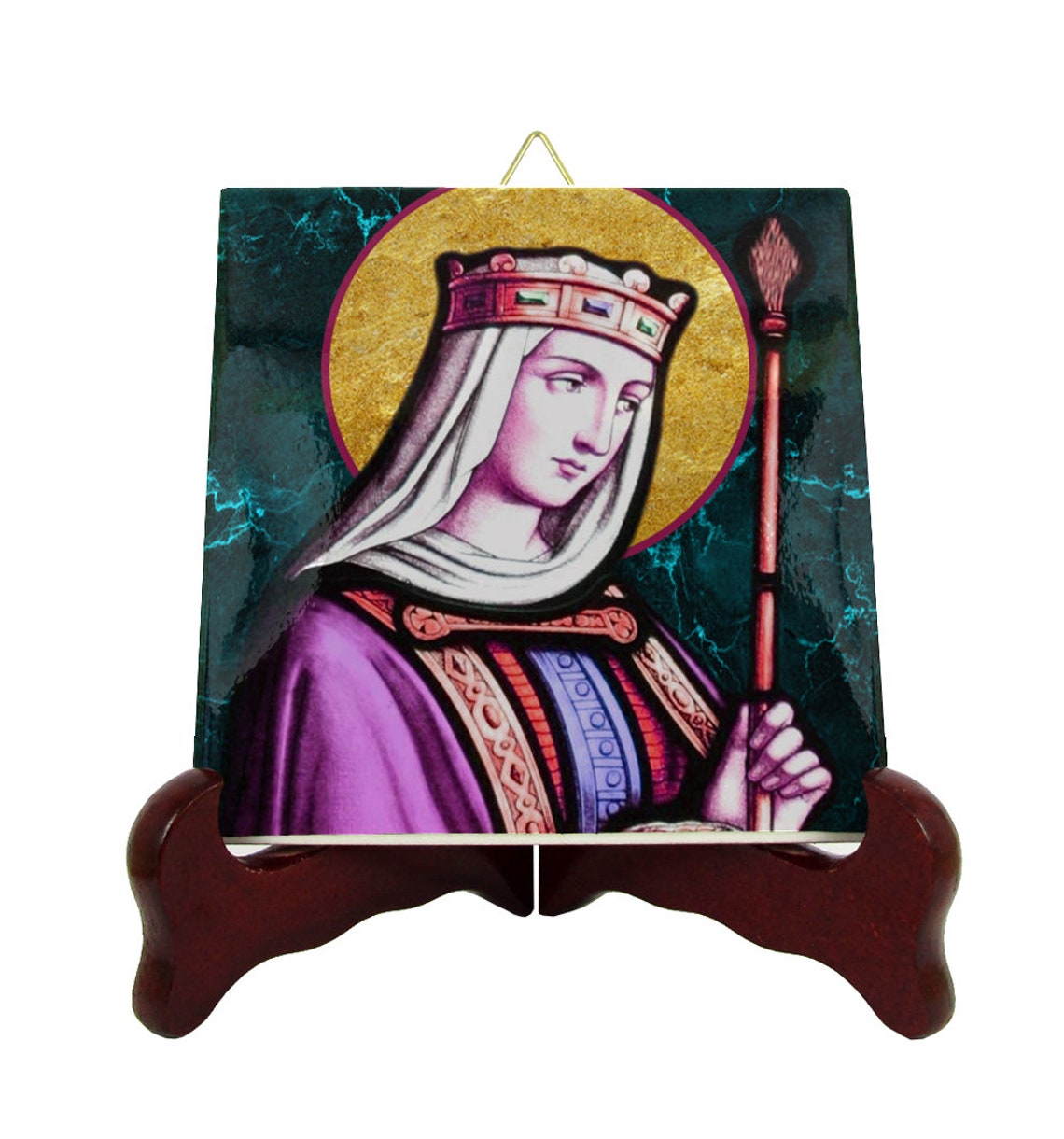 St Matilda of Ringelheim icon on ceramic tile catholic - Etsy Italia