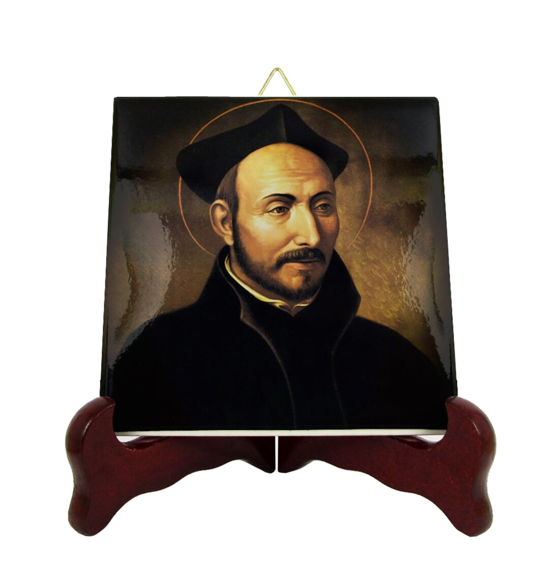 Saint Ignatius of Loyola Icon: Catholic Saints Art on Ceramic Tile - Etsy
