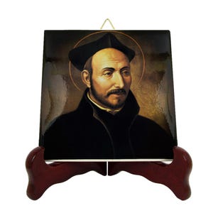 Saint Ignatius of Loyola Icon: Catholic Saints Art on Ceramic Tile - Etsy