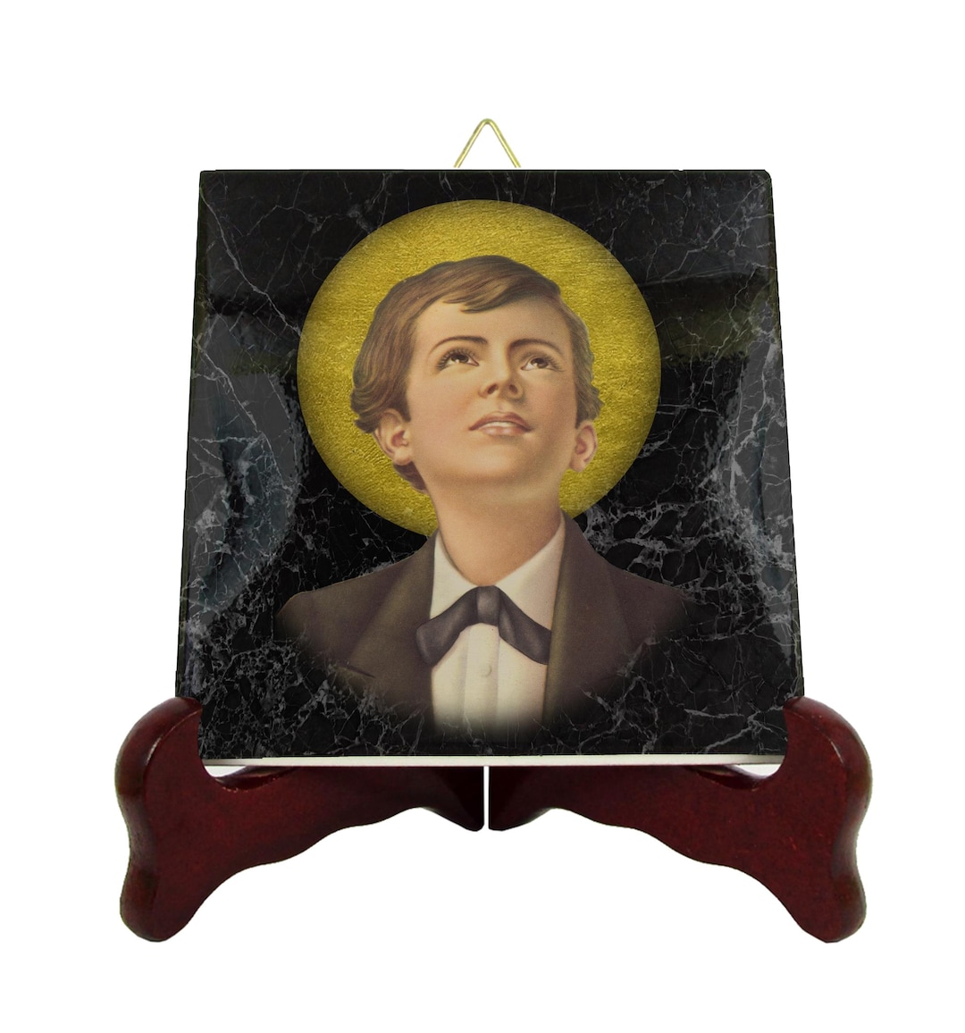Saint Dominic Savio Ceramic Tile Icon - Catholic Saints Art, Handmade ...