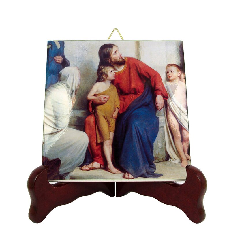 Christian Icons 7 Tiles Collection Religious Paintings by | Etsy