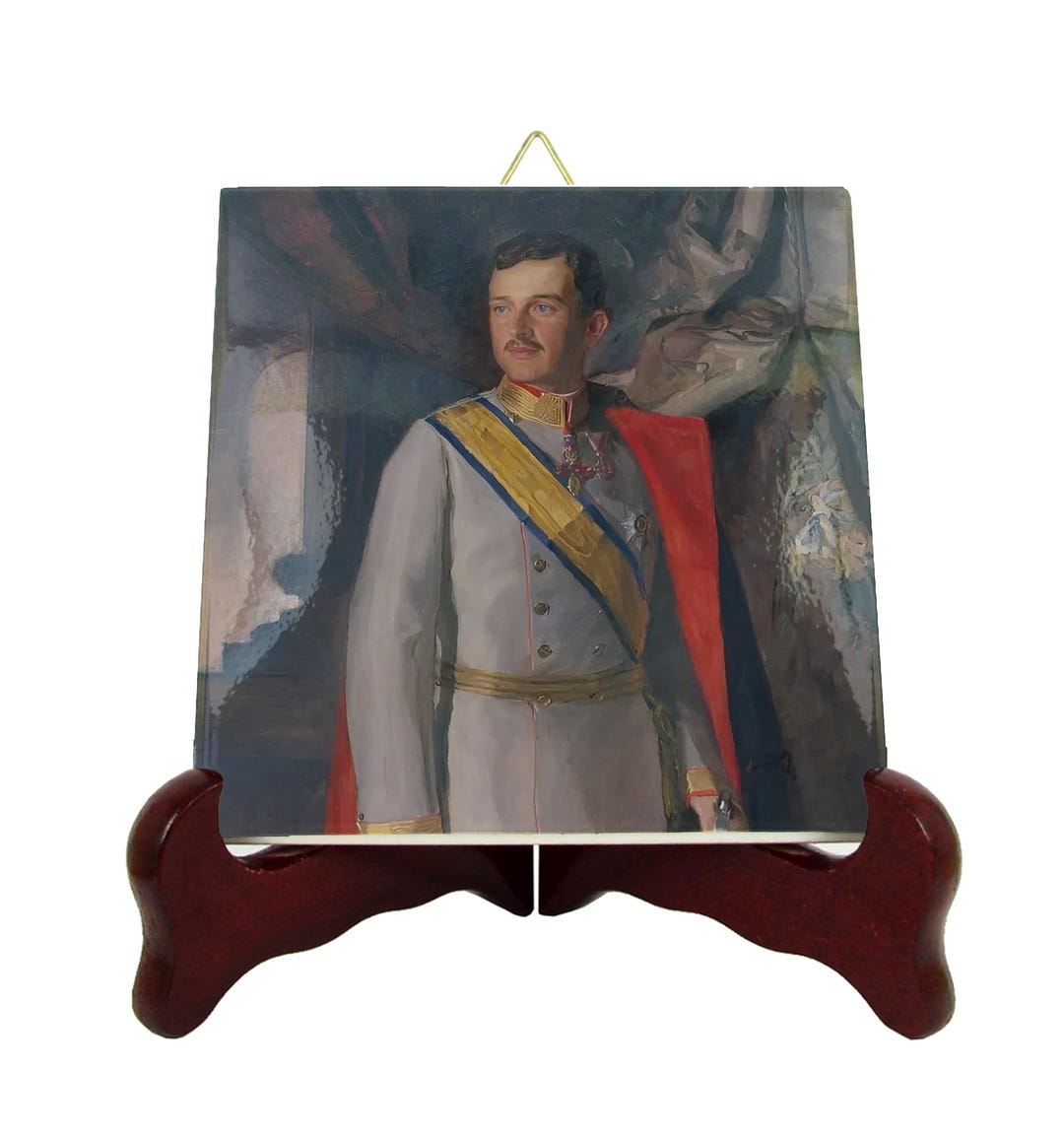 Handmade Blessed Karl I of Austria Icon: Religious Ceramic Tile Art - Etsy