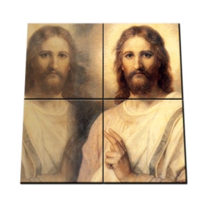 Religious Art Jesus Christ Tile Mural 2 Sizes Religious Wall Art ...