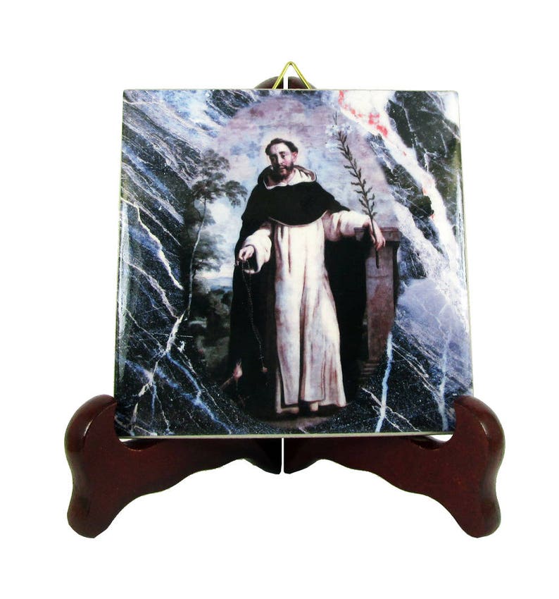 Saint Dominic Icon on Tile Santo Domingo De Guzmán St - Etsy