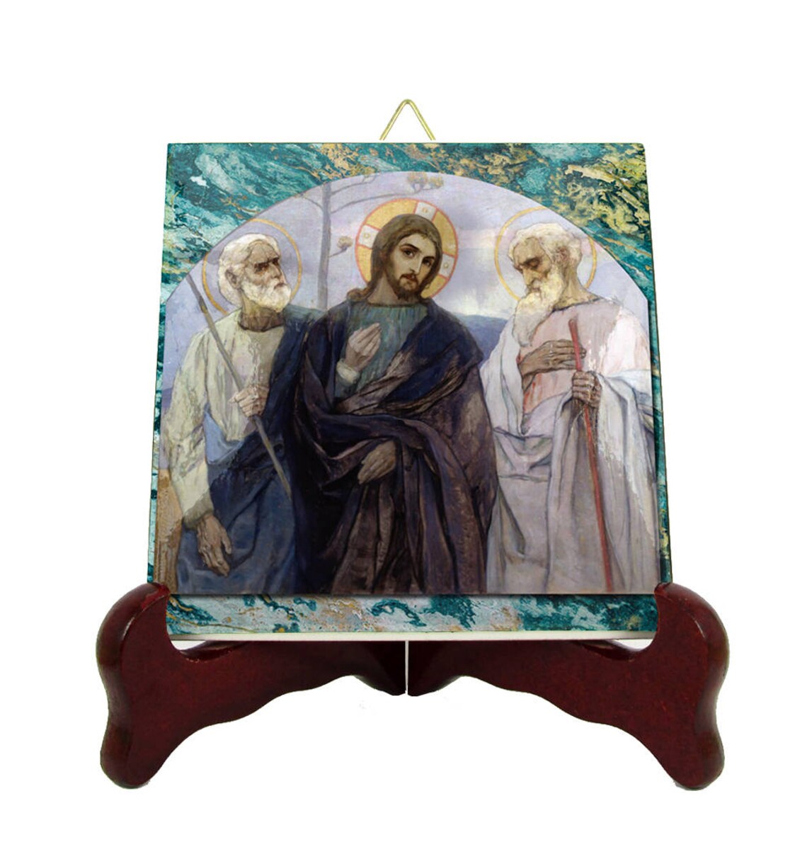 Christian Gift on the Way to Emmaus Religious Icon on Tile - Etsy