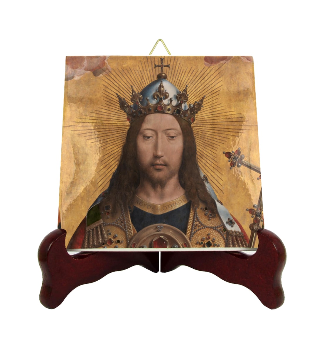 Jesus Christ the King Icon: Handmade Catholic Art Tile - Etsy