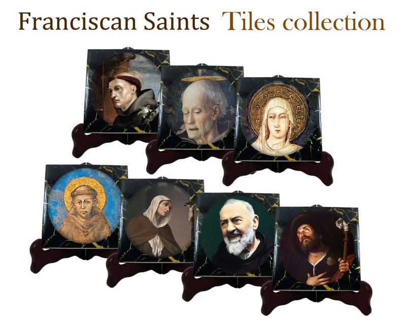 Religious Gifts Franciscan Saints Tiles Collection St - Etsy