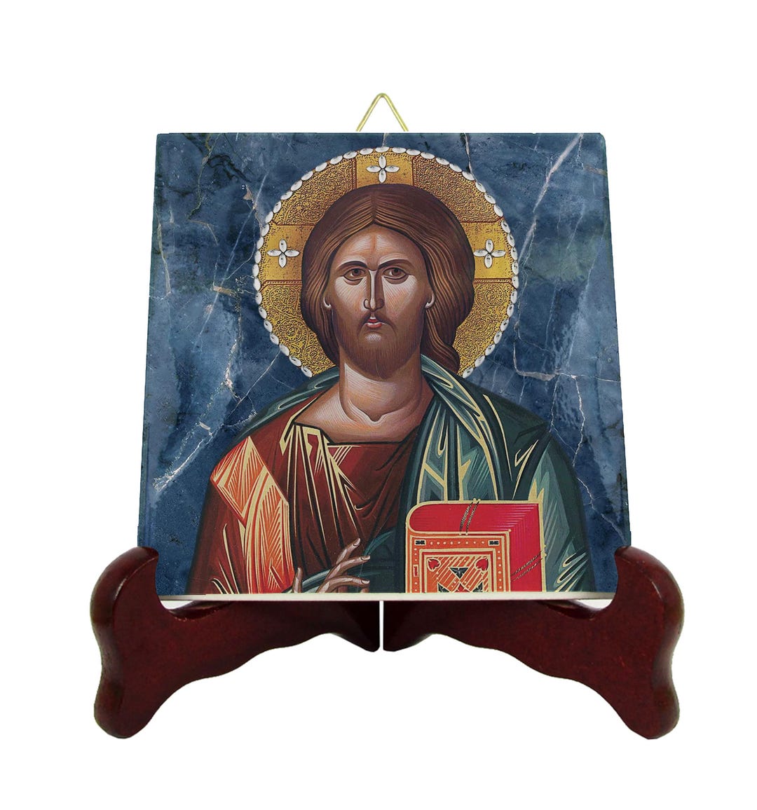 Jesus Christ Icon: Byzantine Ceramic Tile, Religious Gift - Etsy