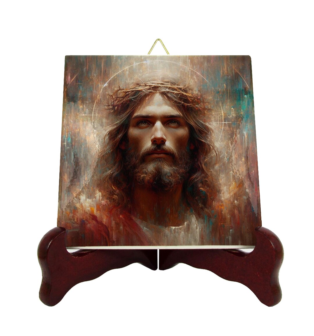 Our Lord Jesus Ceramic Icon, Beautifully Crafted Wall Art for Faithful ...