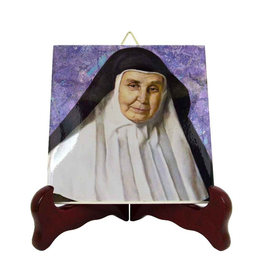 St. Angela of the Cross Icon: Handmade Catholic Saint Ceramic Tile - Etsy