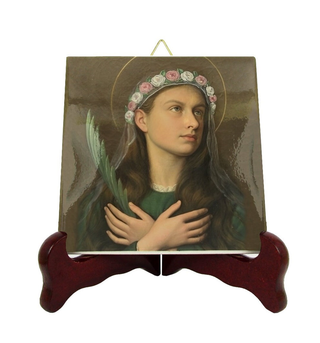 Saint Maria Goretti Religious Icon on Tile Catholic Saints St Maria ...