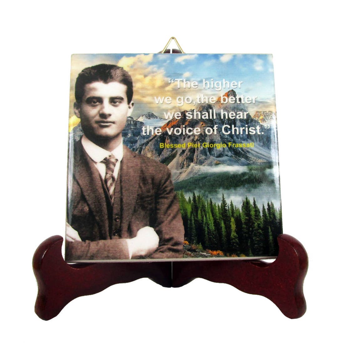 Blessed Pier Giorgio Frassati Catholic Icon on Ceramic Tile Bl Pier ...