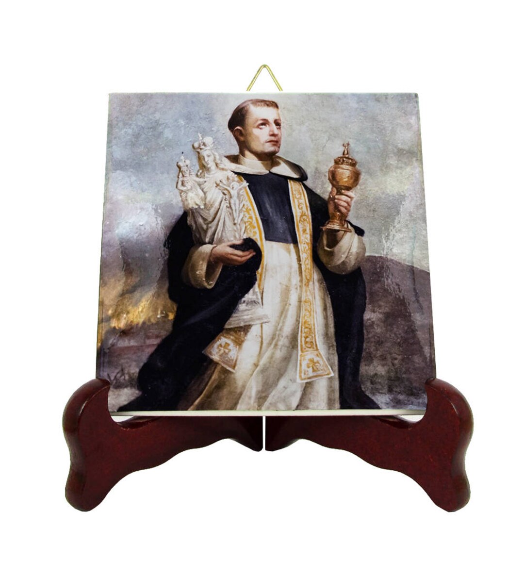 St Hyacinth of Poland St Hyacinth Icon on Ceramic Tile Saints Serie ...