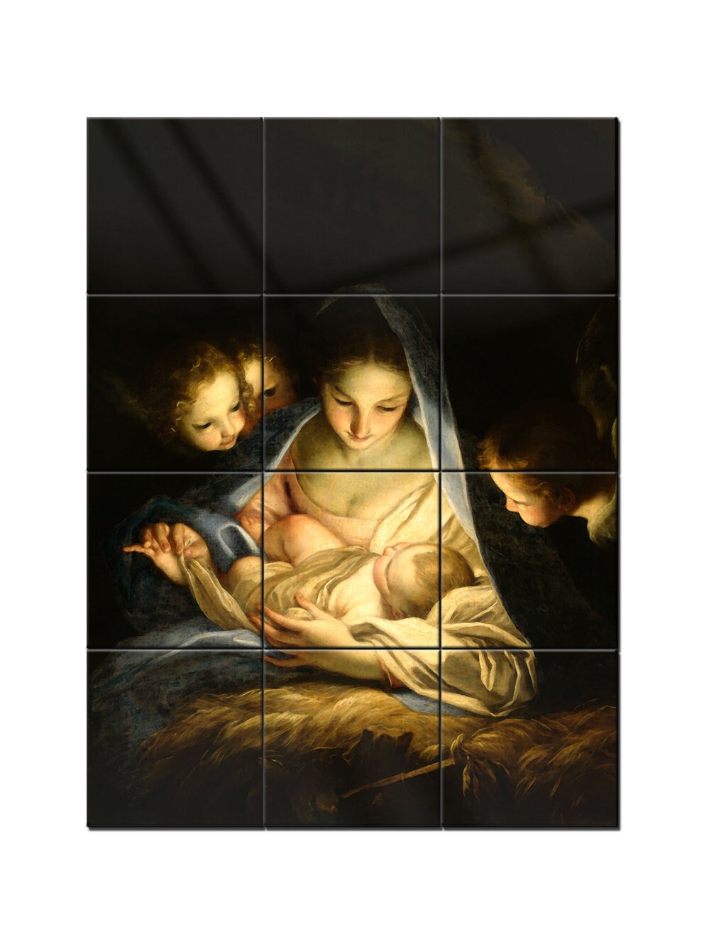 Catholic wall art The Nativity Religious Art Tile Mural | Etsy