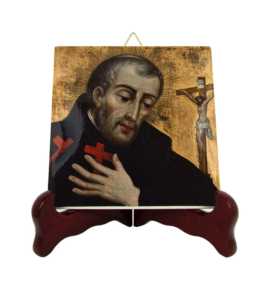 Saint Camillus De Lellis Tile: Handmade Religious Icon - Etsy