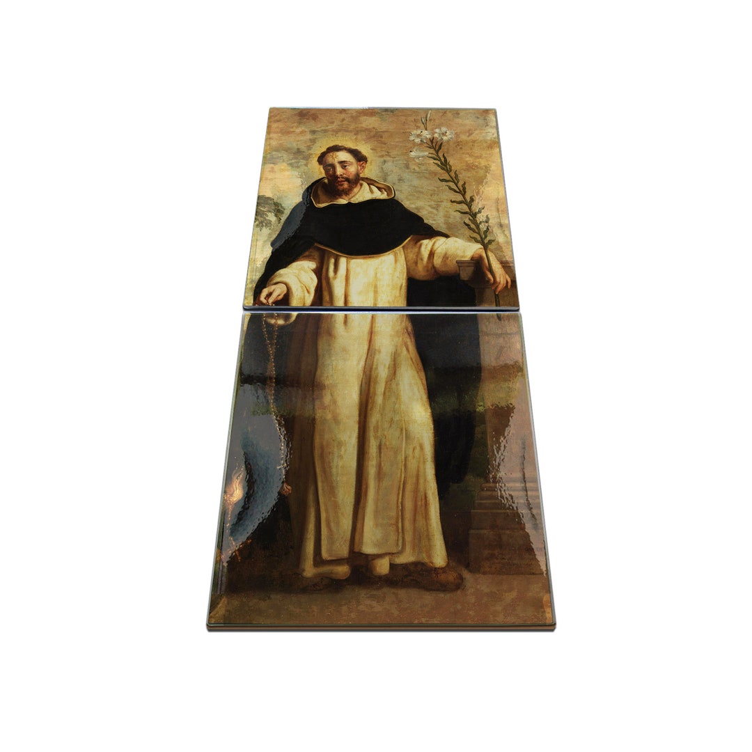 St Dominic Ceramic & Wood Icon: Catholic Saints Art, Gaspar De Crayer ...