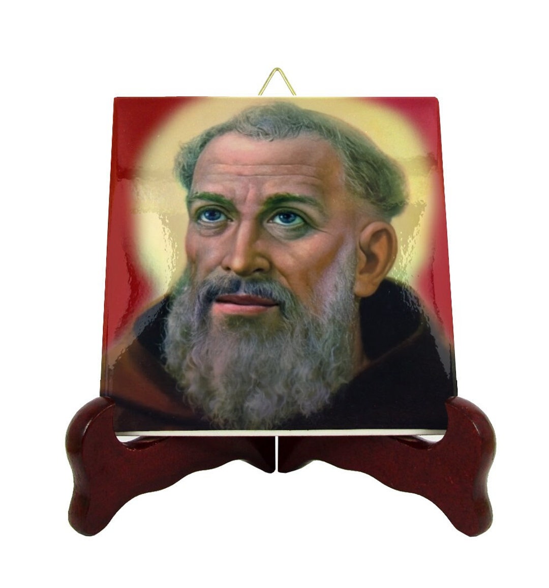 Saint Angelo of Acri Tile: Handmade Catholic Franciscan Icon - Etsy