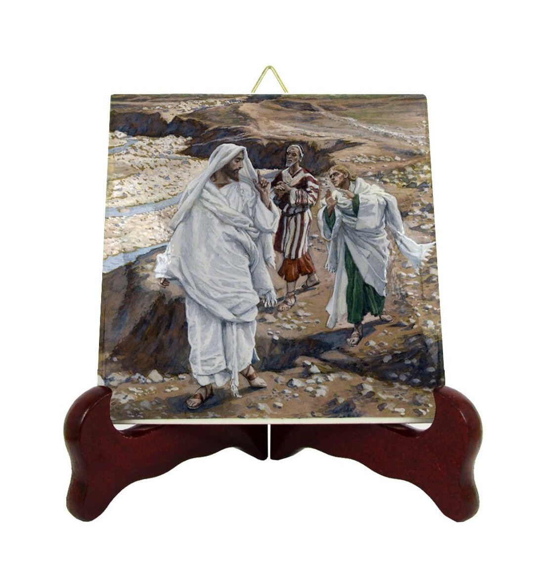 James Tissot: Jesus Calls Disciples - Handmade Religious Ceramic Tile ...