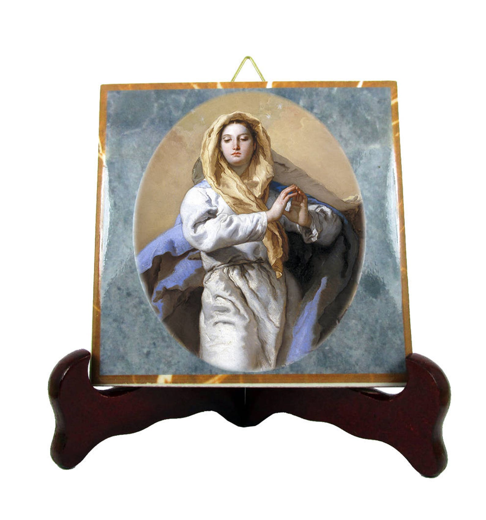 Catholic art The Immaculate Conception catholic icon on | Etsy