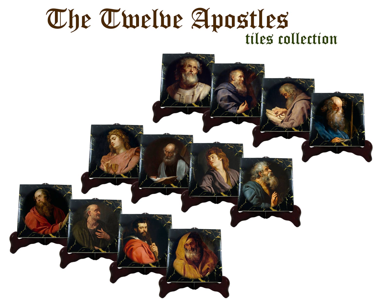 Twelve Apostles Decorative Tiles Collection - Twelve Disciples - 12 ...
