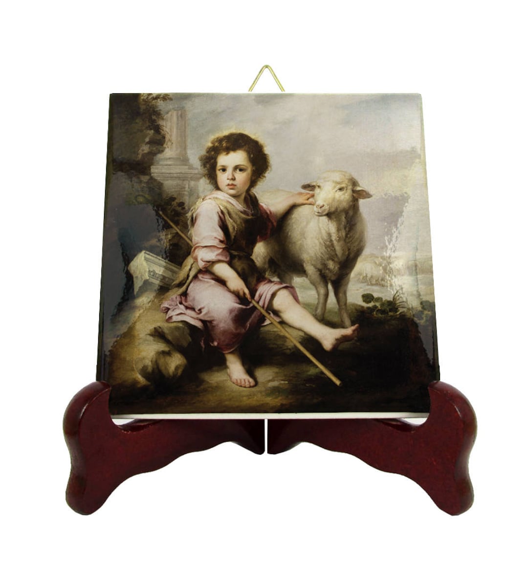 Child Jesus, the Good Shepherd: Religious Tile Art, Catholic Gift - Etsy