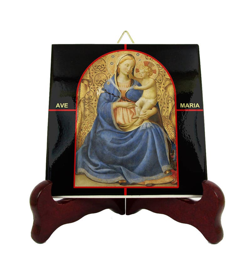 Catholic Art Madonna of Humility Virgin Mary Icon on - Etsy